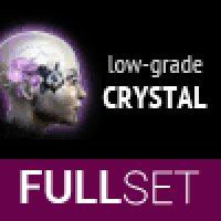 FULL SET OF LOW-GRADE CRYSTAL IMPLANTS - FULL SET OF LOW-GRADE CRYSTAL ...